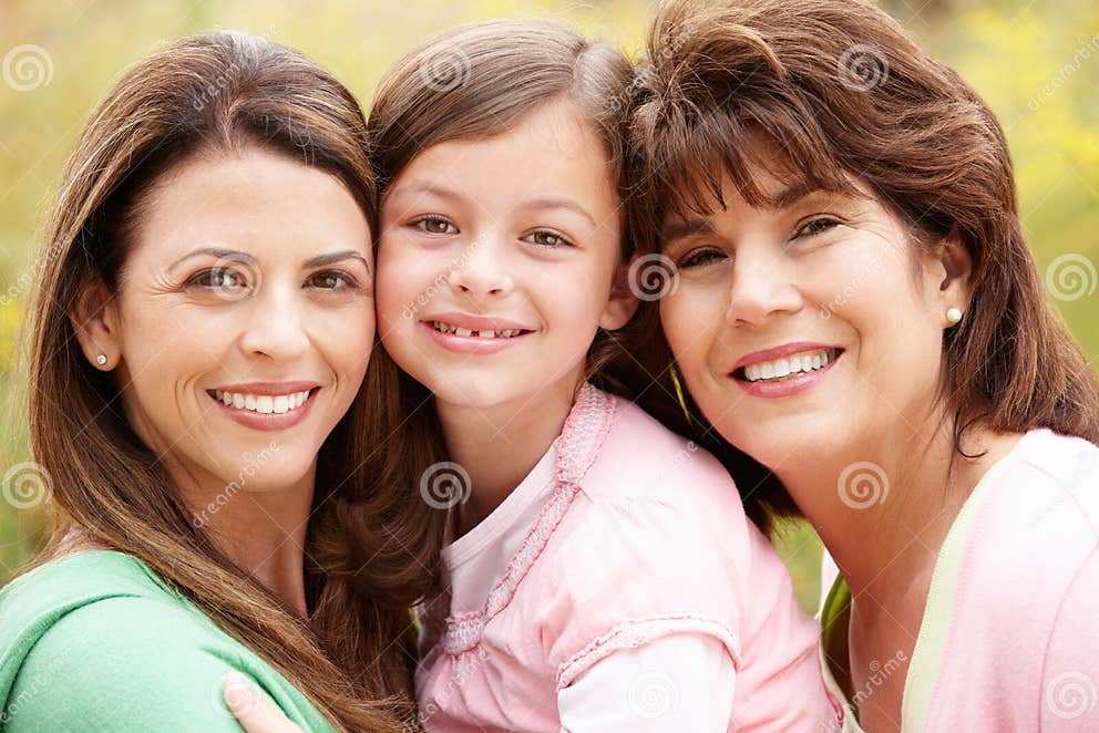 3 Generations Hispanic Women Stock Photo - Image of hugging, generation ...