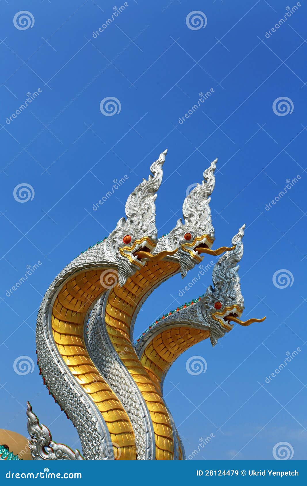 3 Heads of the serpent stock image. Image of serpent - 28124479