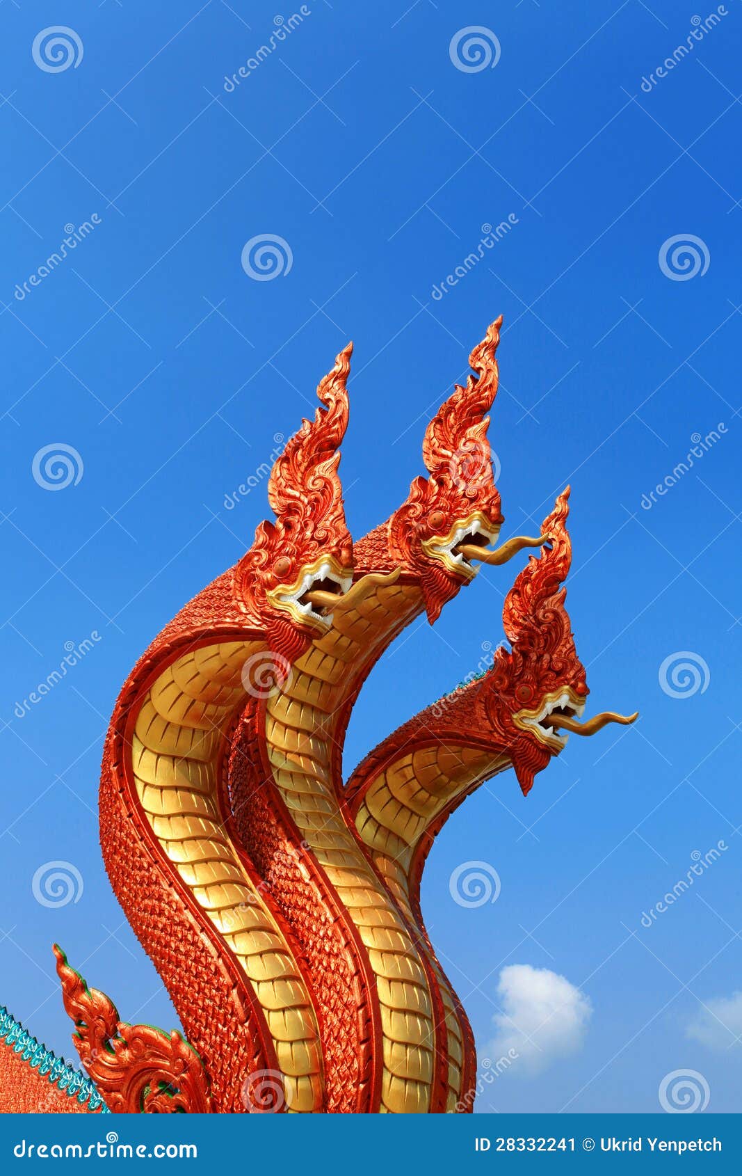 3 Heads of the serpent stock image. Image of dragon, grand - 28332241