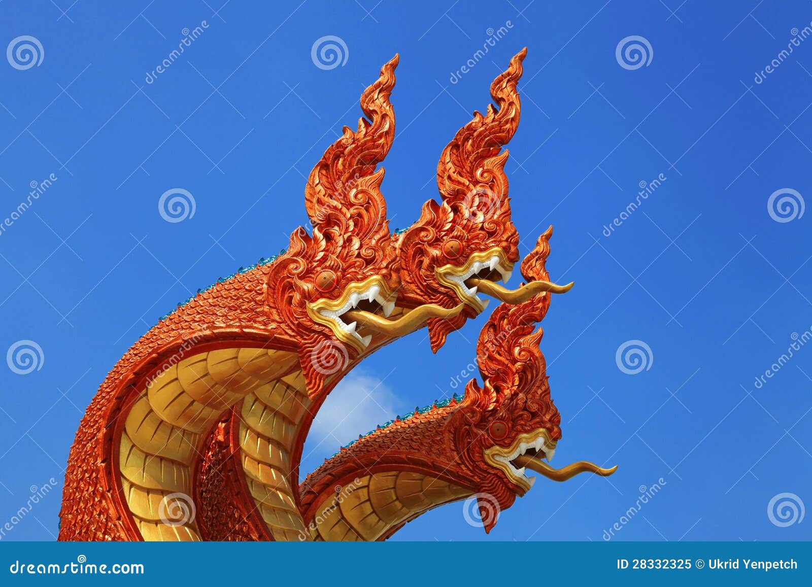 3 Heads of the serpent stock image. Image of serpent - 28332325