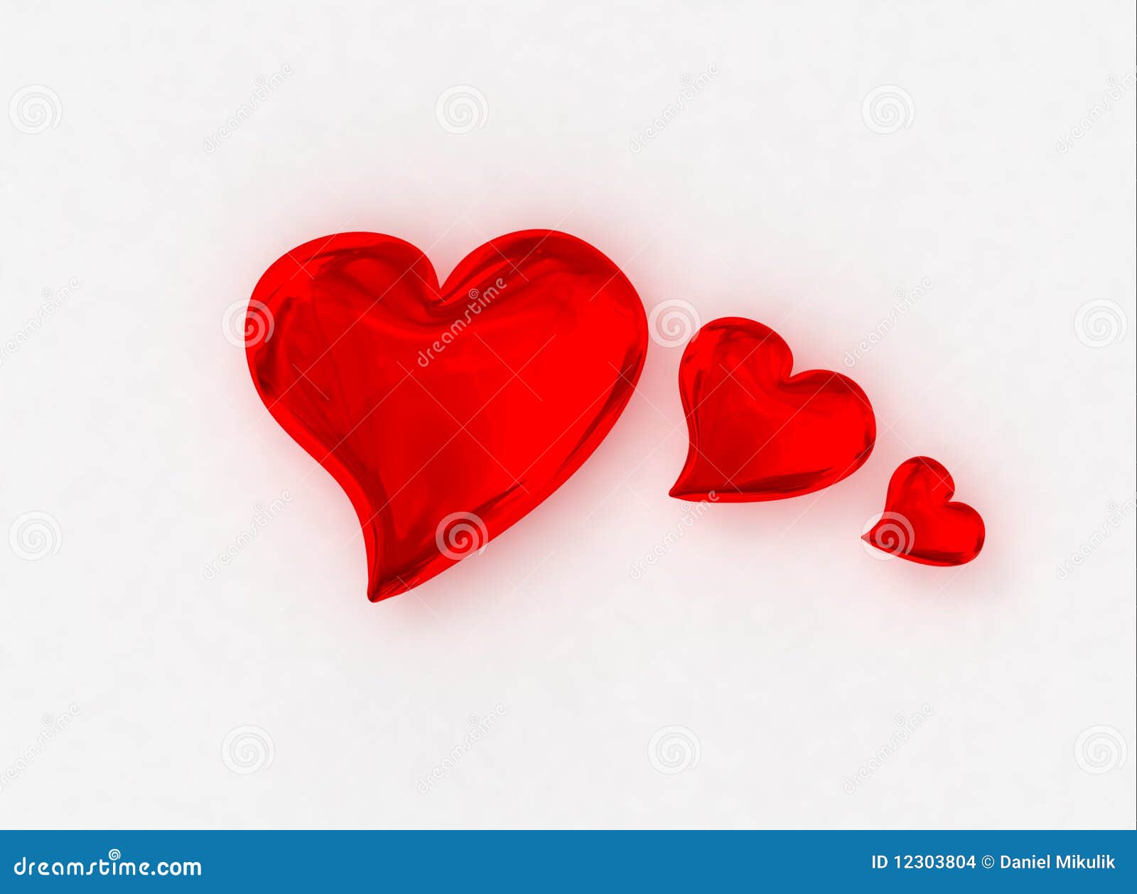 3 Heart stock illustration. Illustration of artisticemotion - 12303804