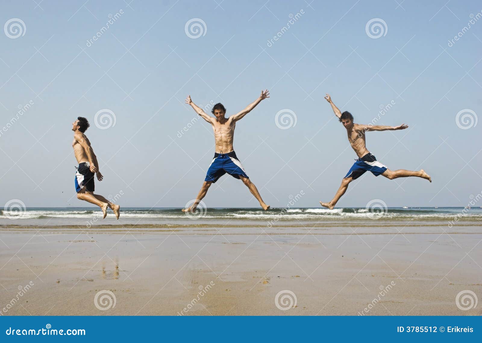 3 jumps stock photo. Image of action, jump, freedom, healthy - 3785512