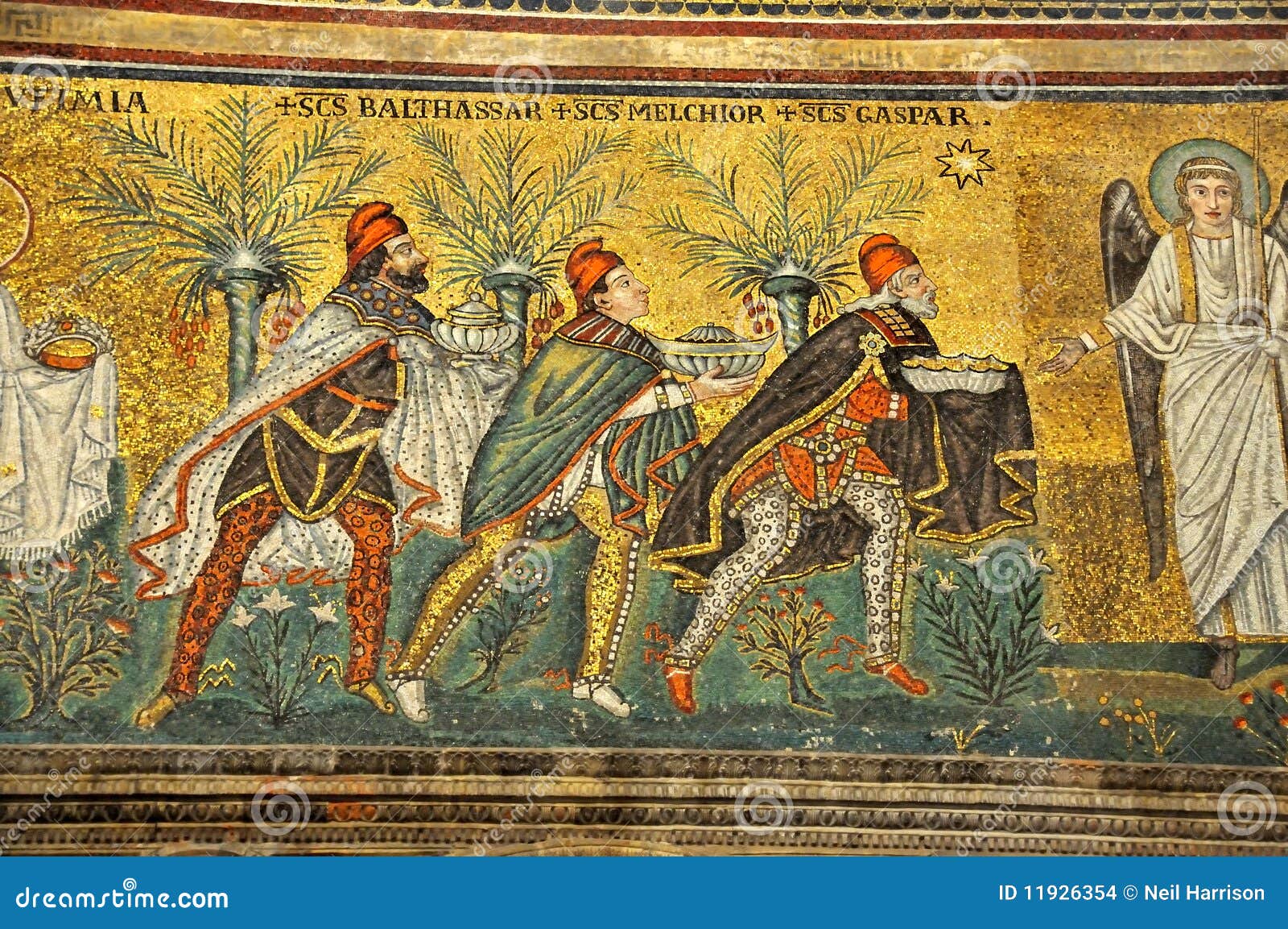 3 kings and an angel stock photo. Image of byzantine - 11926354