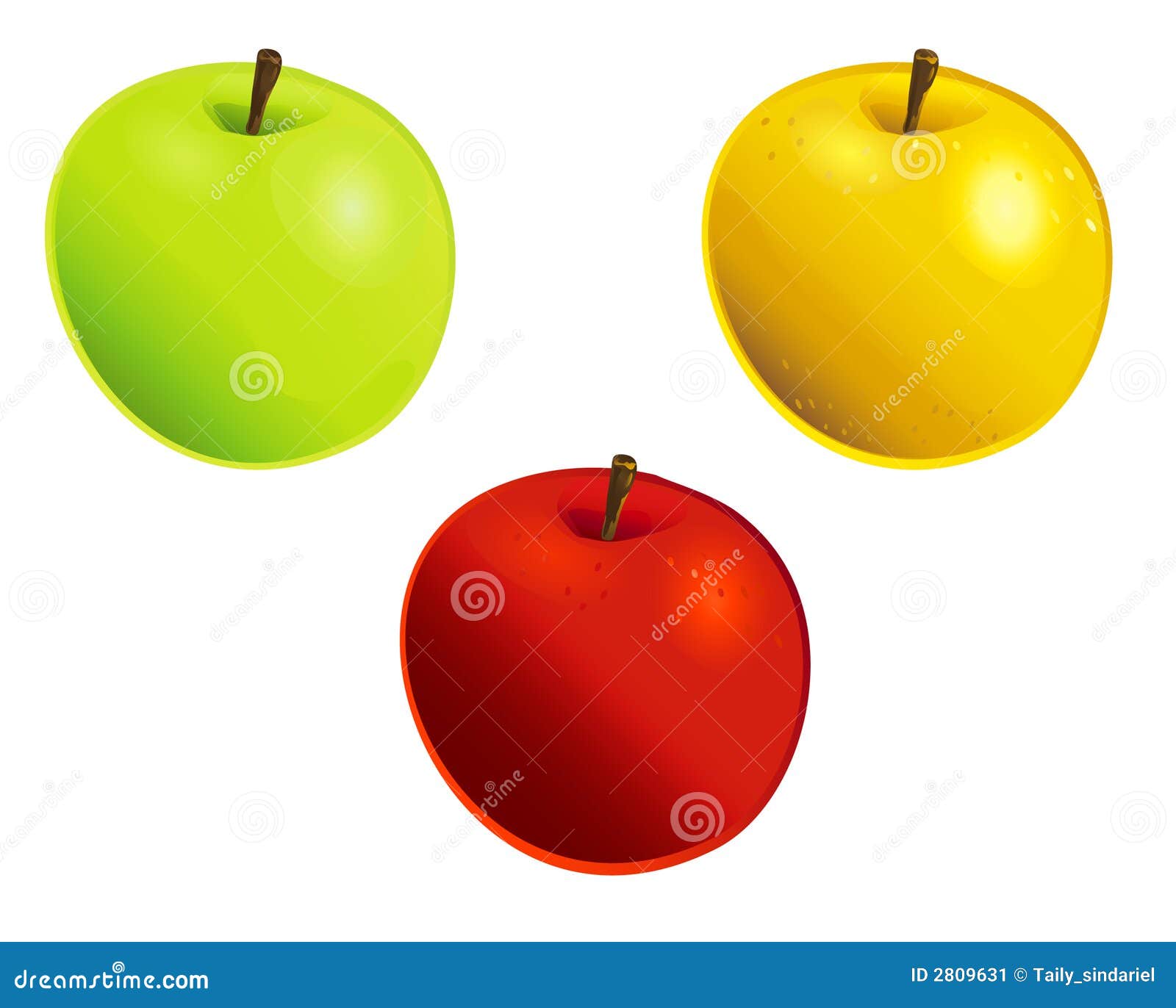 3 Manzanas Imagen de archivo - Imagen: 2809631