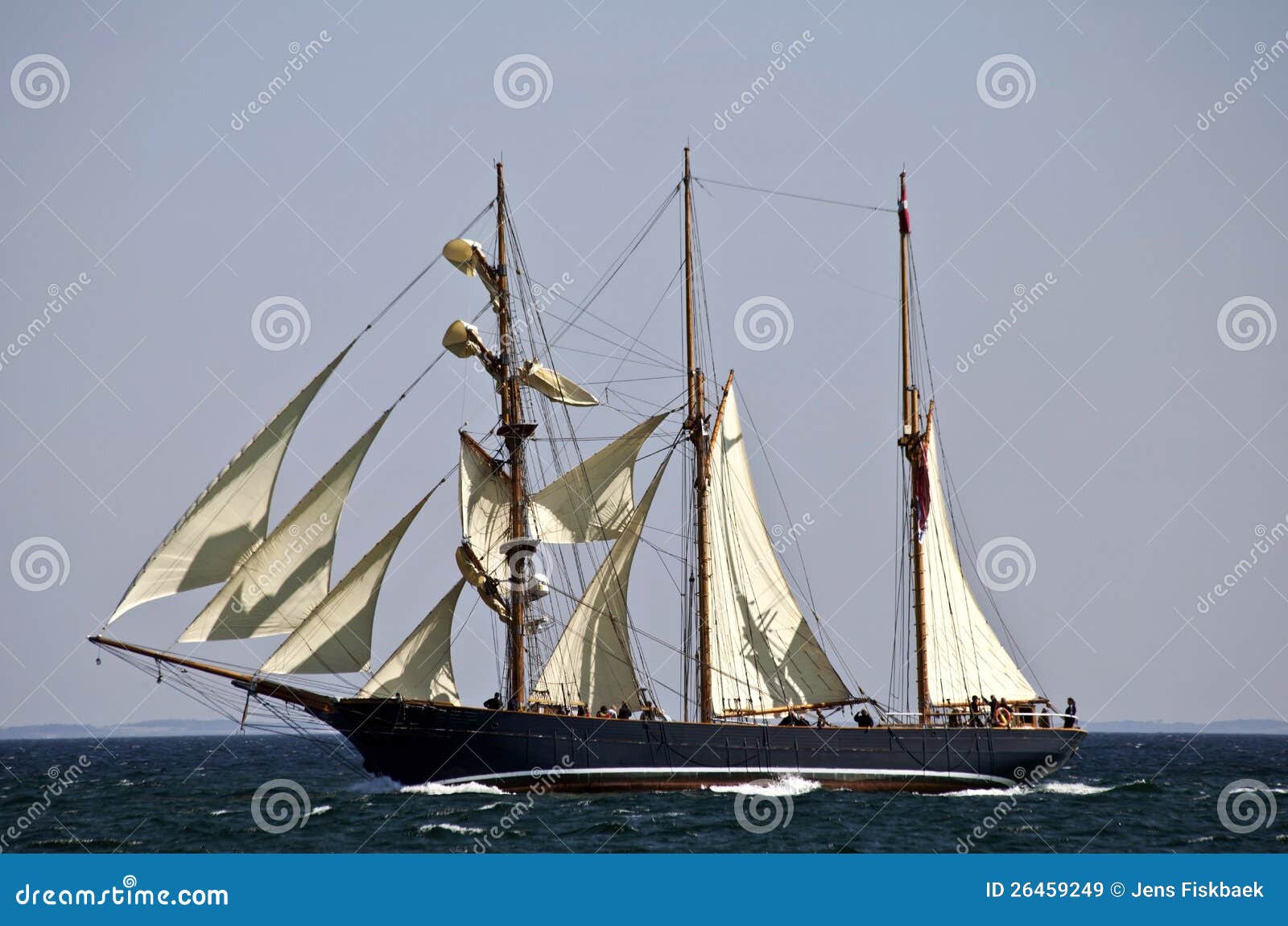 3 masztowy skuner "Loa" obraz stock editorial. Obraz złożonej z ...