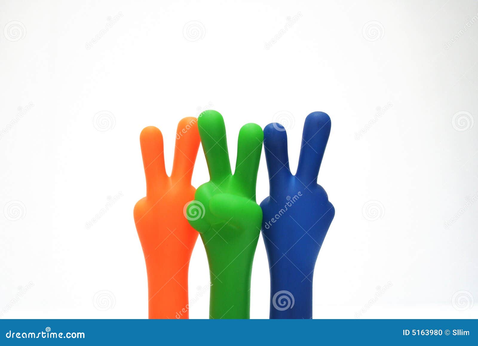 3 peace sign stock photo. Image of orange, peace, green - 5163980