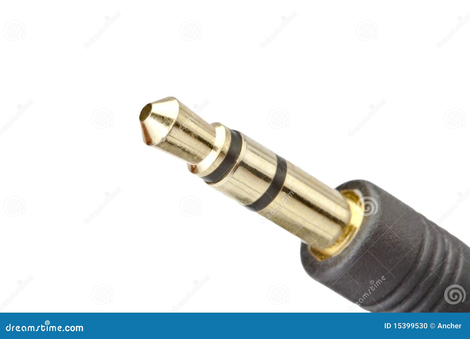 3-pin Connector Isolated on White Stock Photo - Image of closeup ...