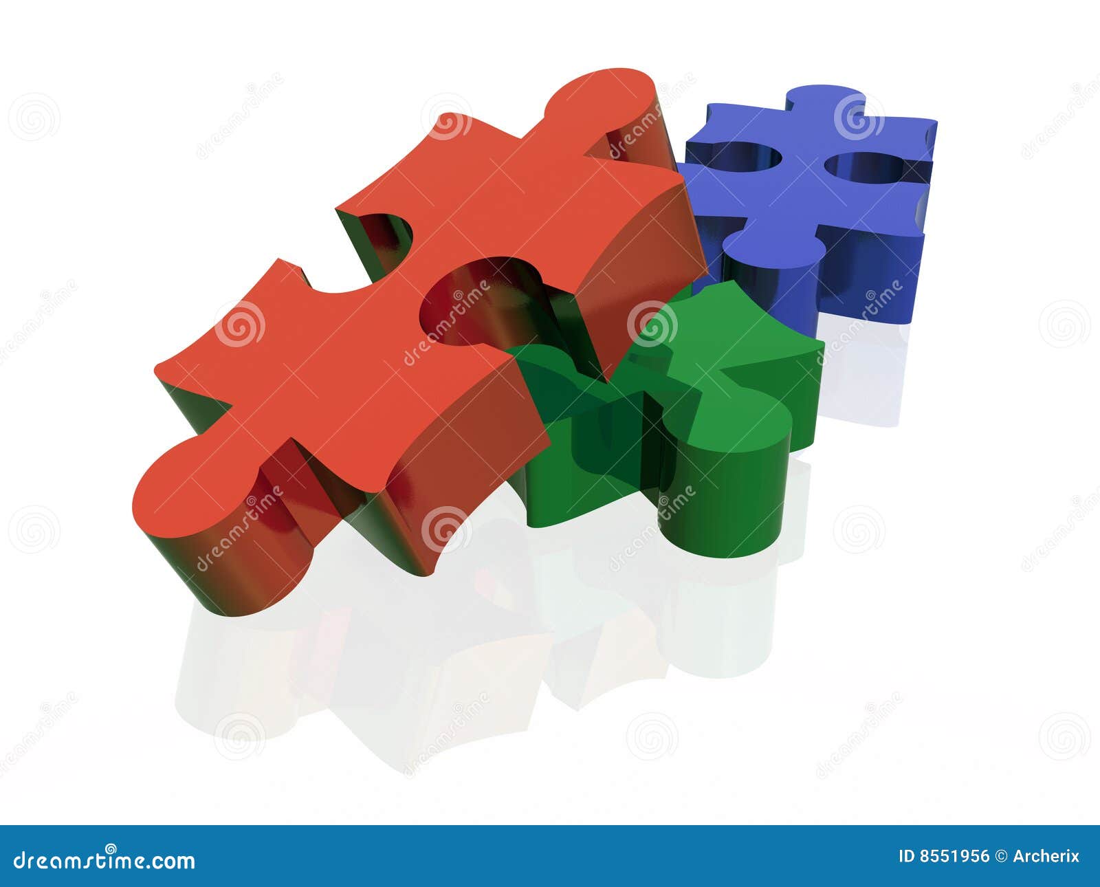 3 Puzzlespiele stock abbildung. Illustration von getrennt - 8551956