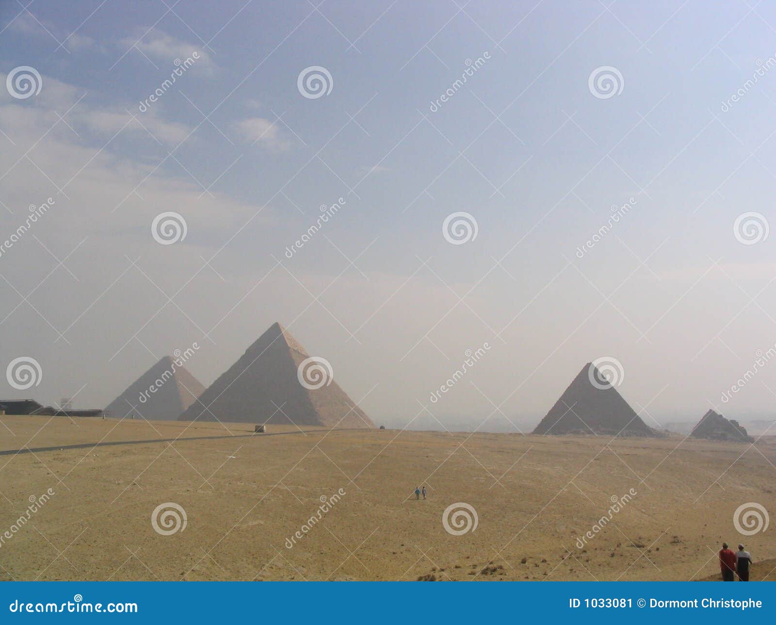 The 3 pyramids of Giza stock image. Image of dust, ancient - 1033081