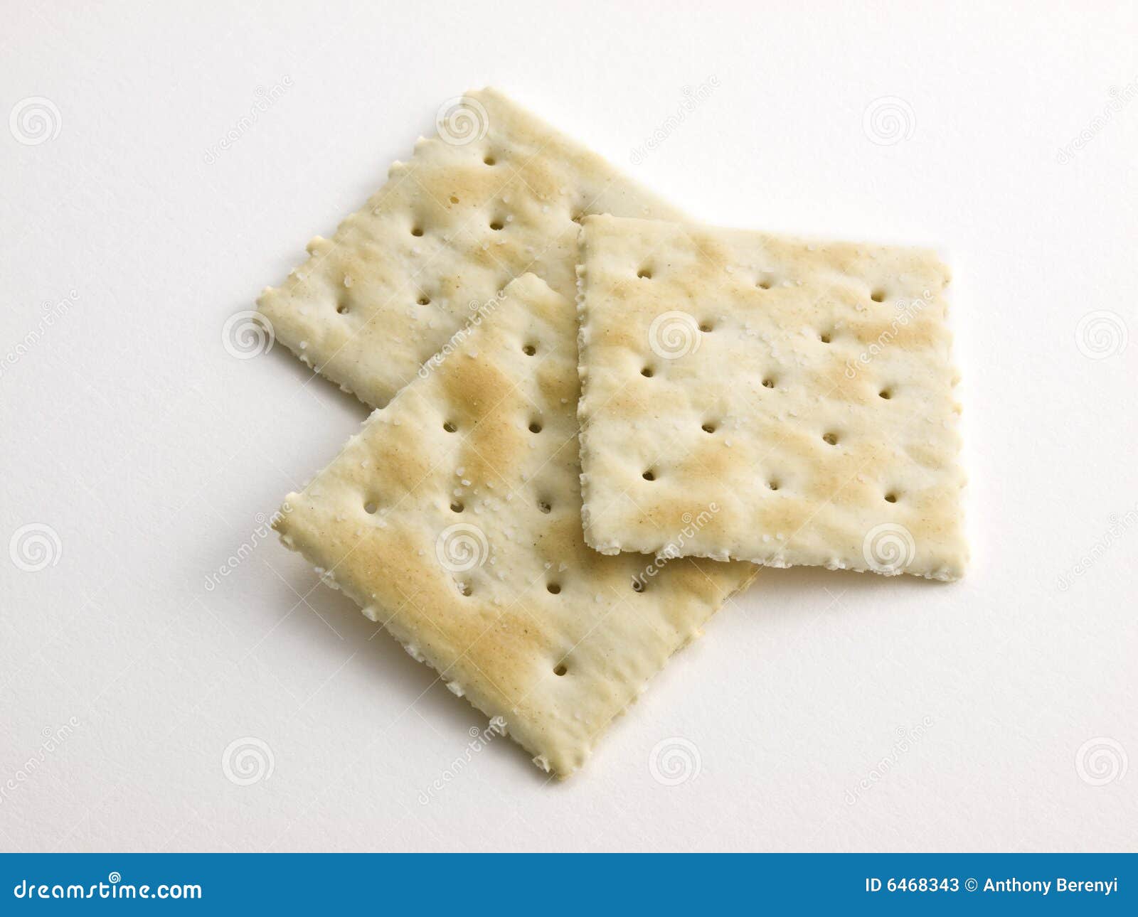 3 Salted Stacked Crackers on White Stock Image - Image of detail, snack ...
