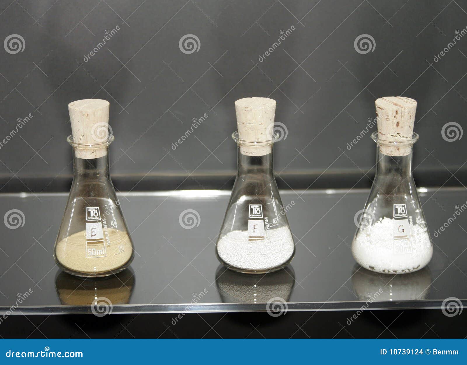 3 Scientific Beakers stock photo. Image of poison, cylinder - 10739124