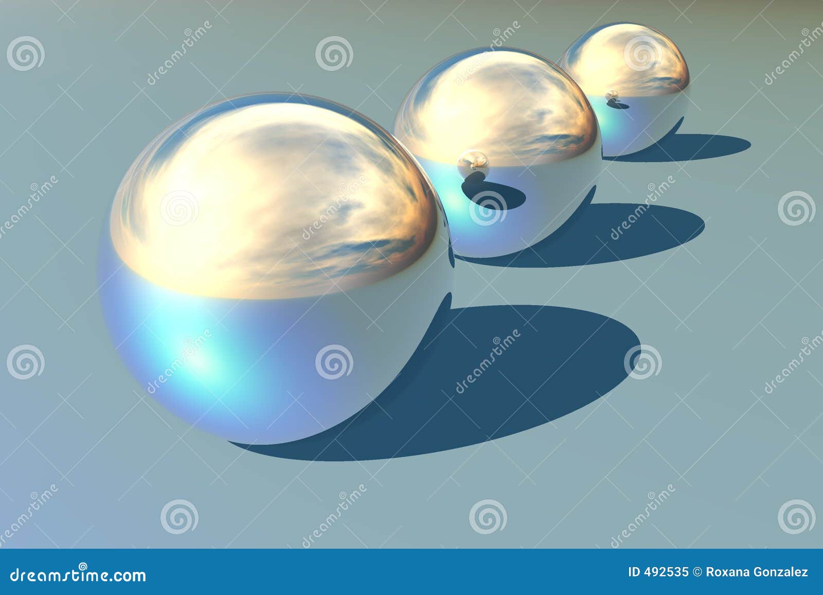3 spheres stock illustration. Illustration of bubble, balls - 492535