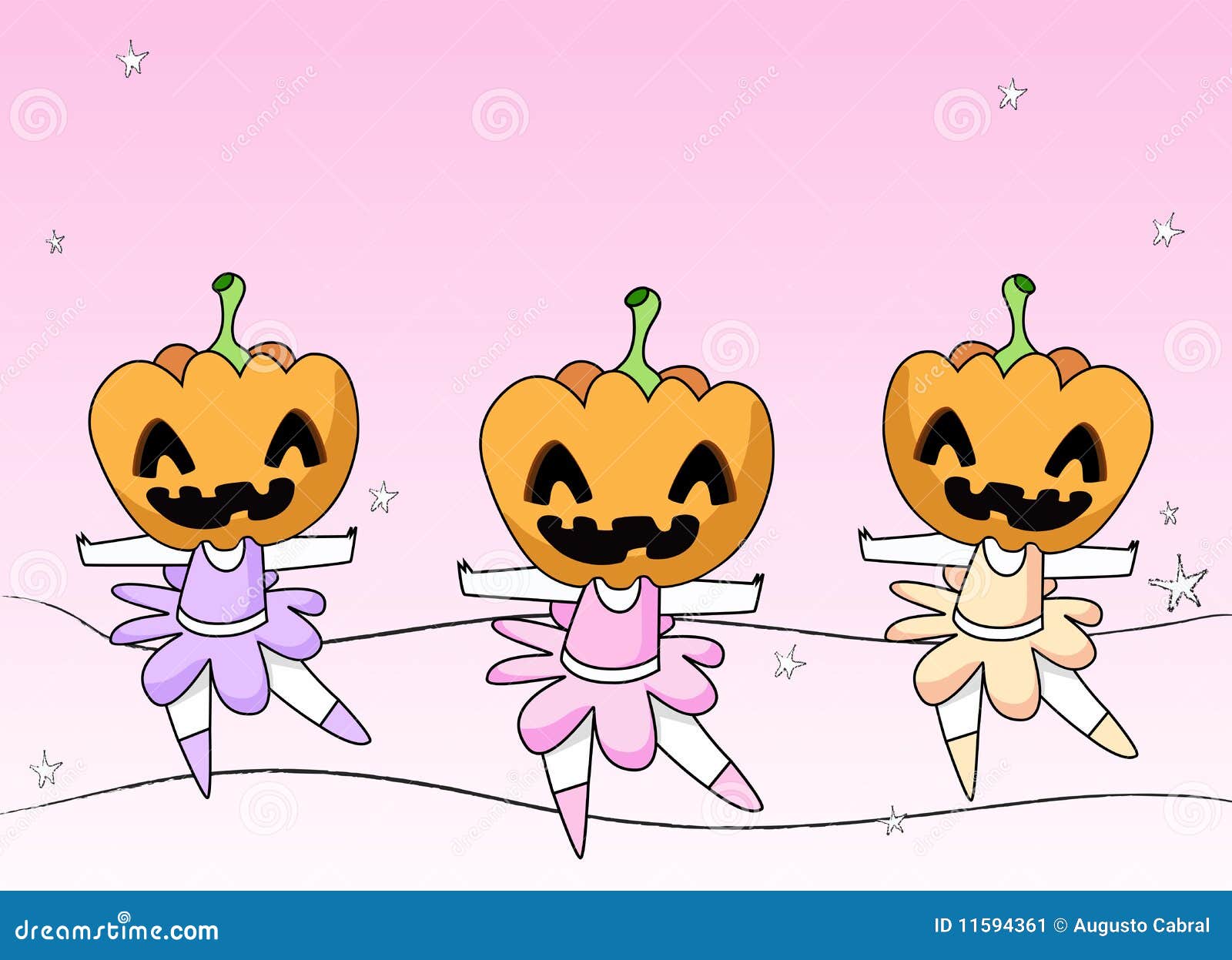 3 Spooky Ballerinas stock vector. Illustration of ballerina - 11594361