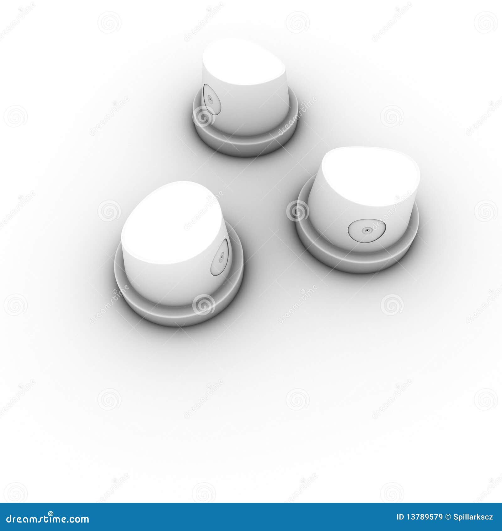 3 Spray Can Spraycan Grafitti Nozzle Caps Stock Image | CartoonDealer ...