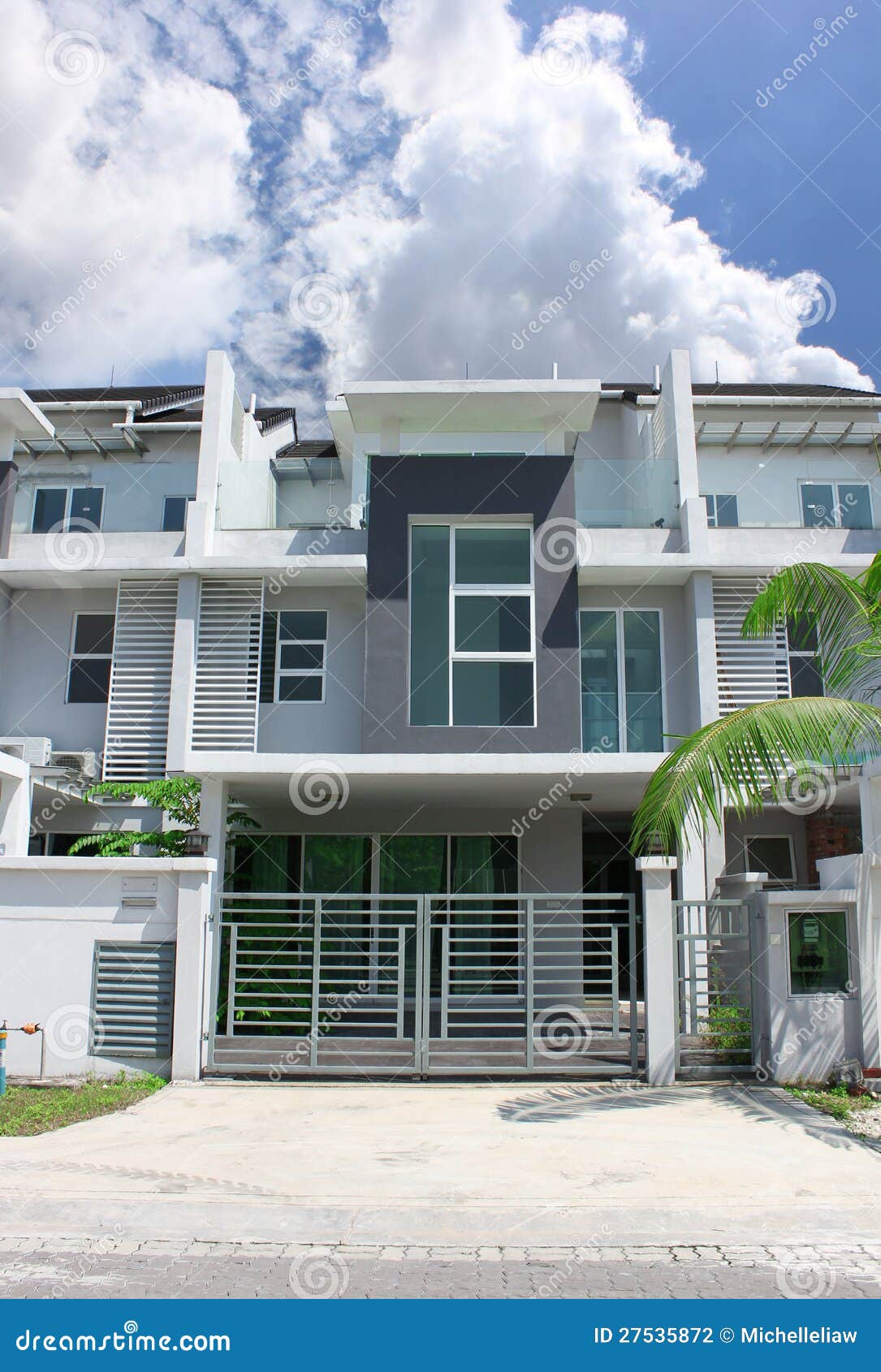 3-storey terrace stock photo. Image of terrace, duplex - 27535872