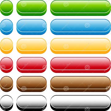 3 Style Button Set stock vector. Illustration of banner - 23622530