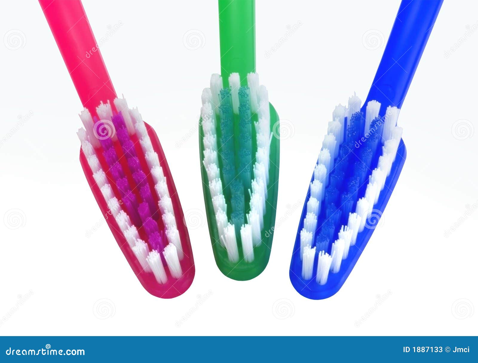3 toothbrushes stock image. Image of toothbrush, dental - 1887133