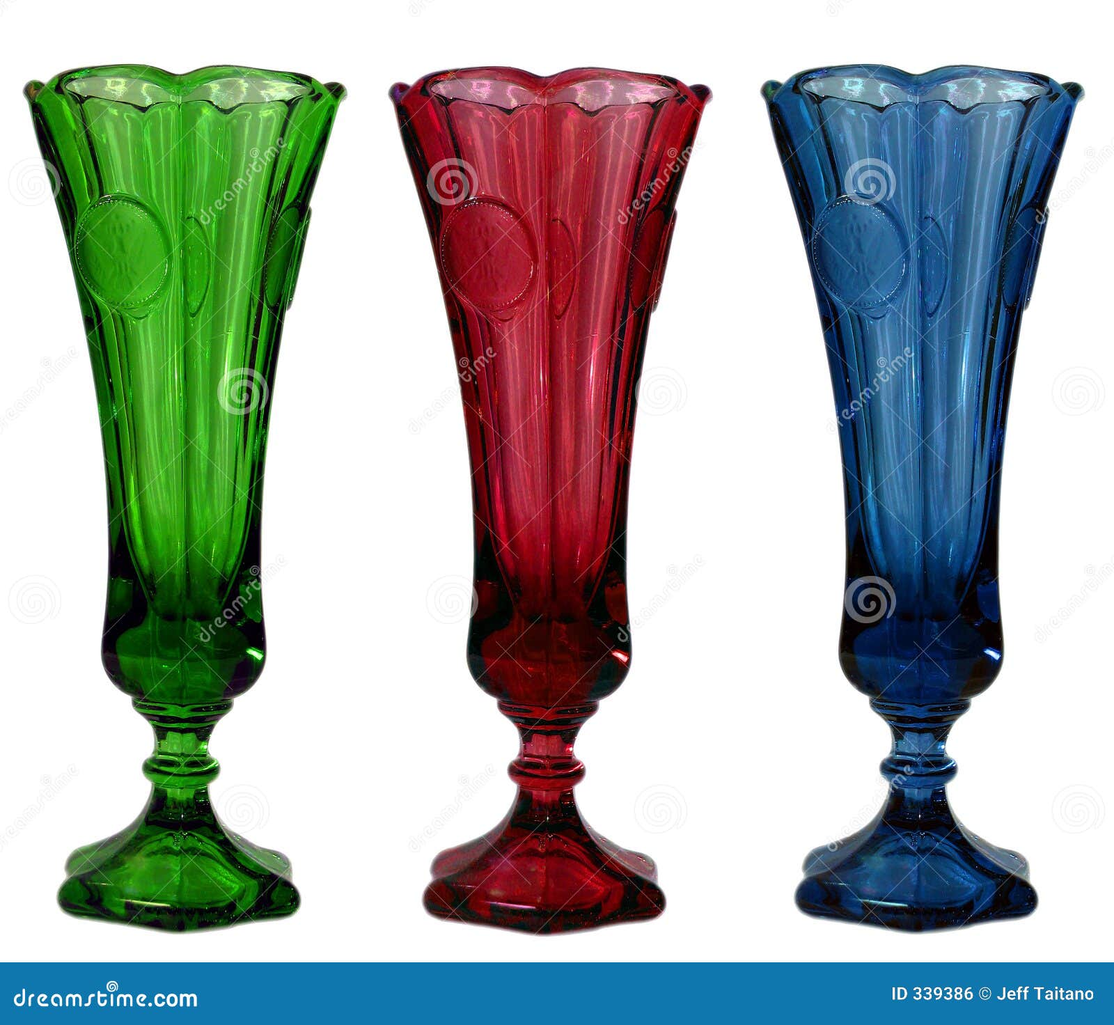 3 Vases stock photo. Image of glass, heritage, isolated - 339386