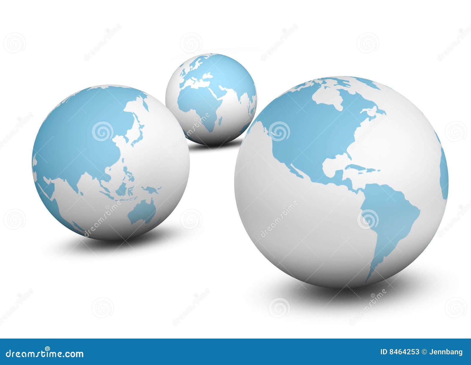 3 world globe stock illustration. Illustration of concept - 8464253