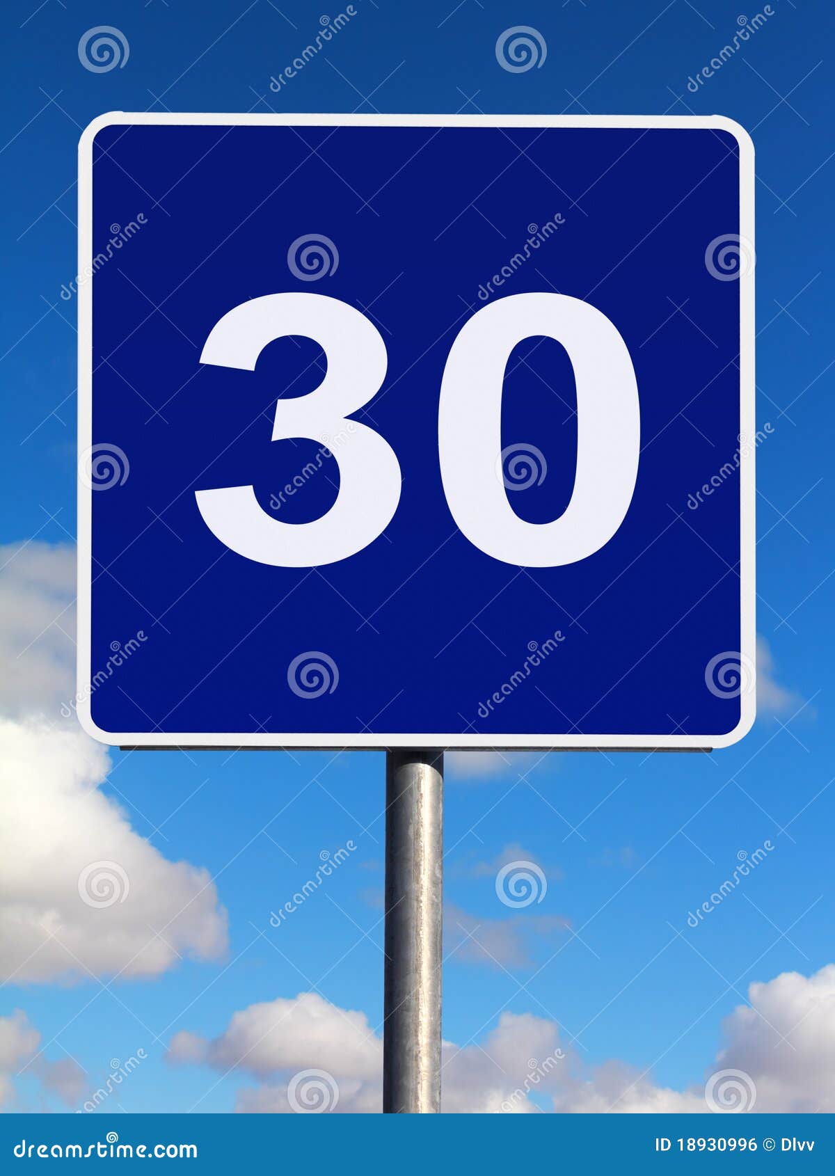 30 Km Speed Limit Traffic Sign Stock Photo | CartoonDealer.com #18930996