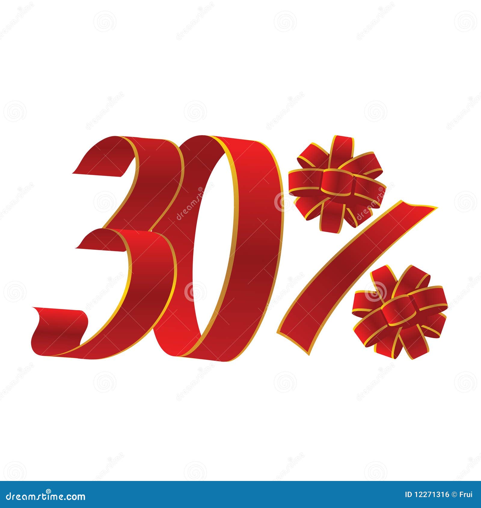 30 percent promotion stock illustration. Illustration of special - 12271316