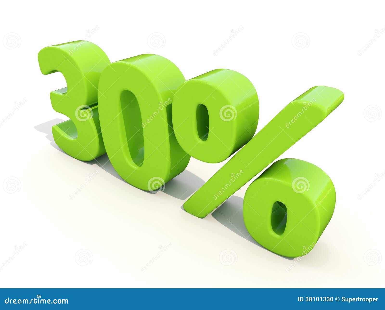 30 Percentage Rate Icon on a White Background Stock Illustration ...