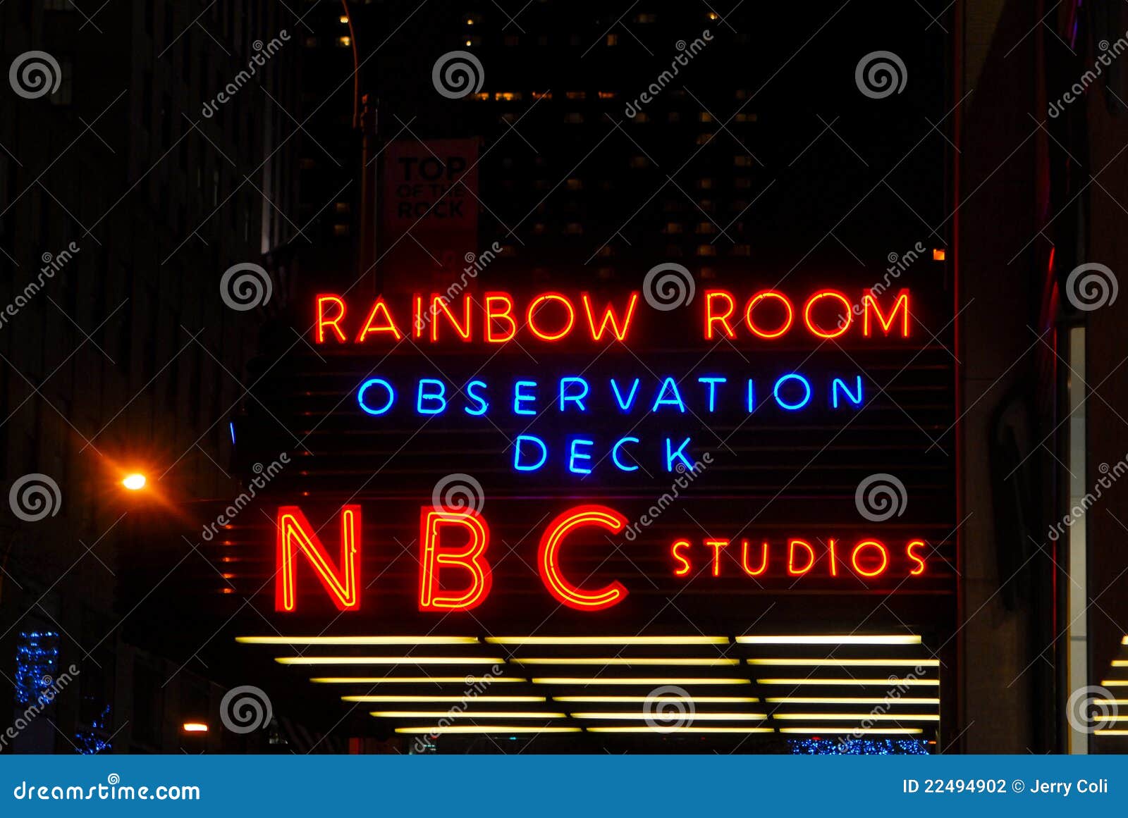 30 Rock NBC Studios Neon Sign Editorial Photography - Image of city ...