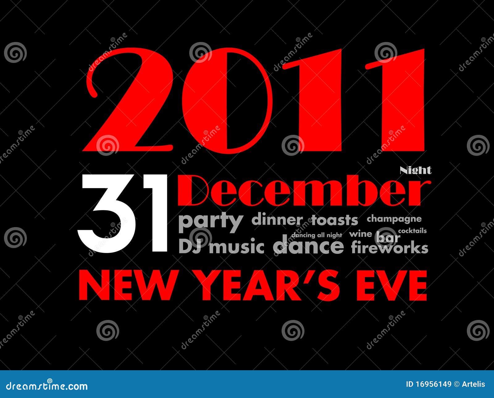 31 December 2011 - New Year S Eve Stock Vector - Illustration of year ...