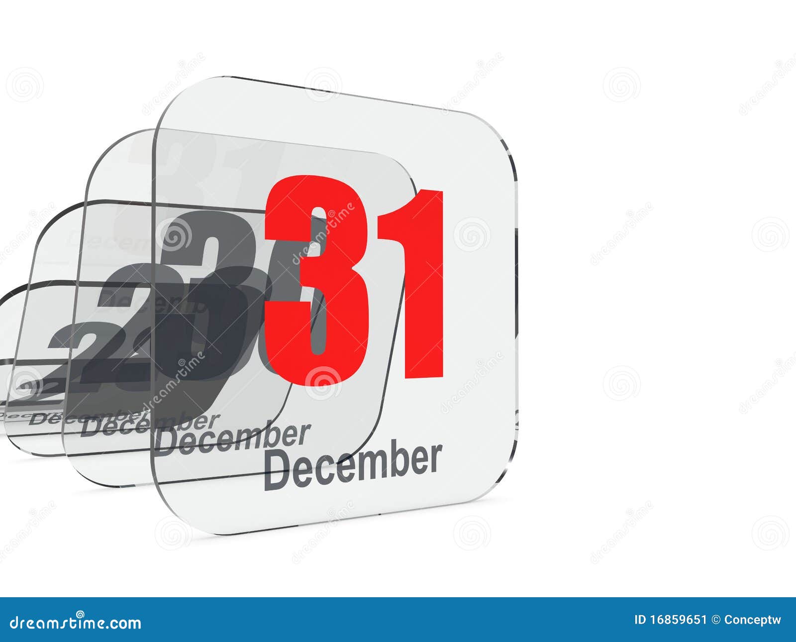 31 December - End of year stock illustration. Illustration of ...