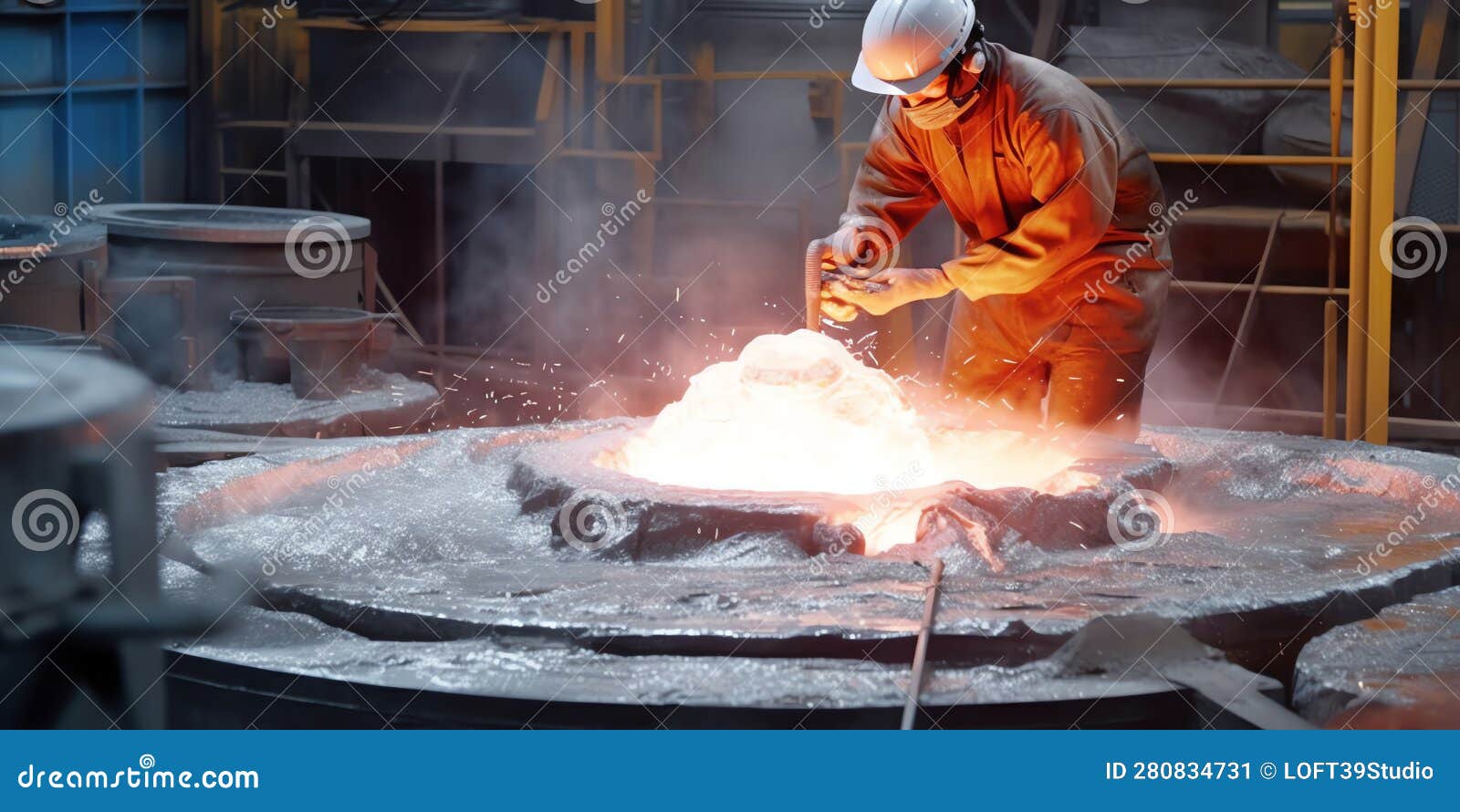 3167_steelworker_at_work_2 stock illustration. Illustration of russian ...