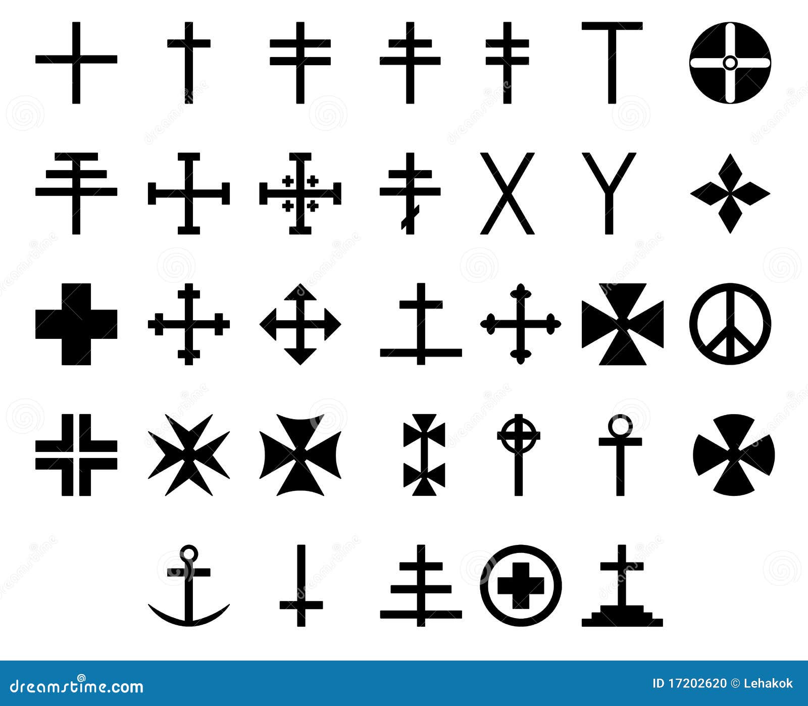 33 korssymboler stock illustrationer. Illustration av kors - 17202620