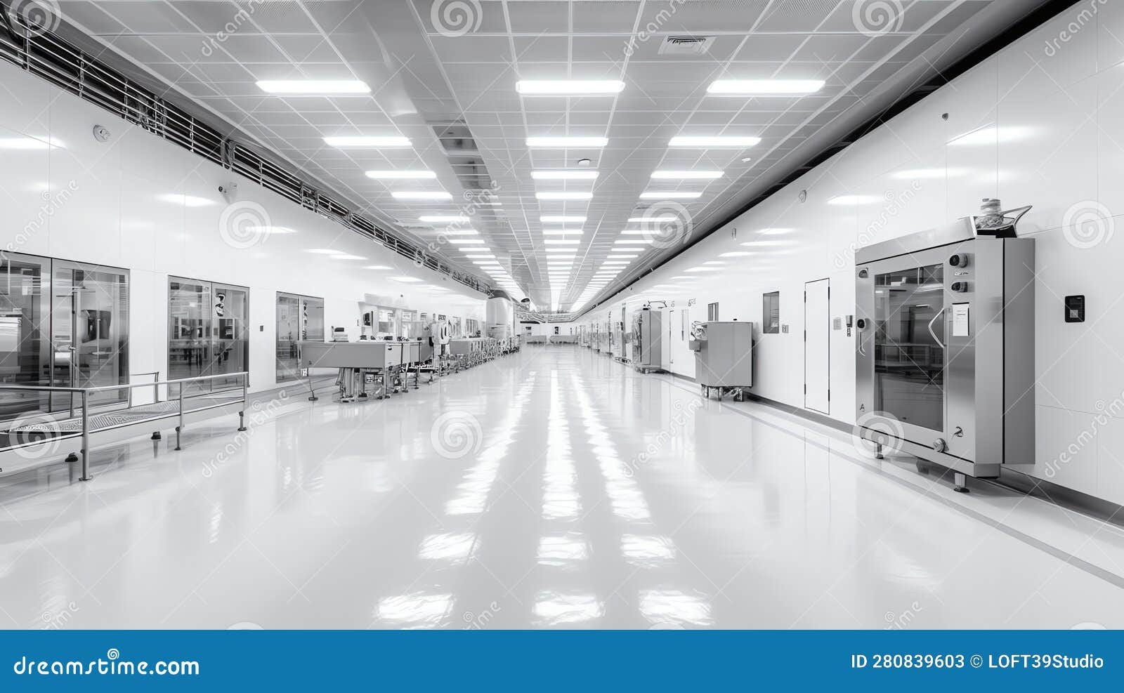 3319_Corridors_For_Cleanroom_2 Stock Illustration - Illustration of ...