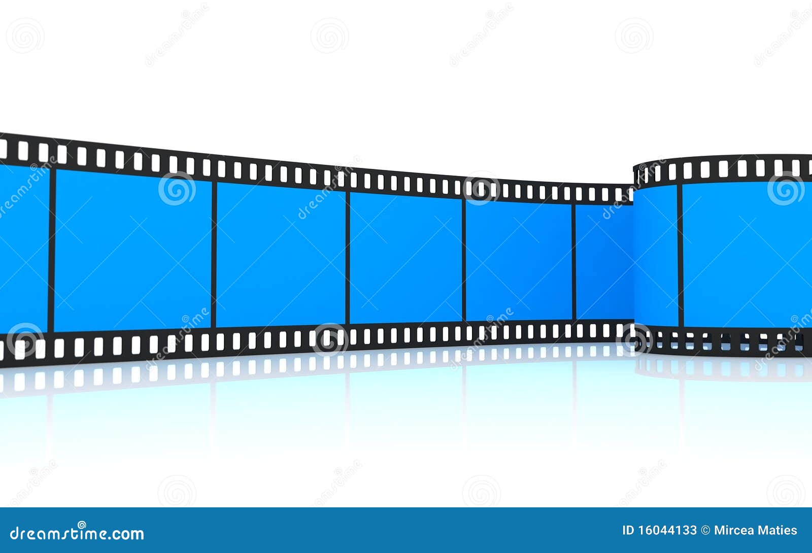 35mm blue film strip stock illustration. Illustration of digital - 16044133