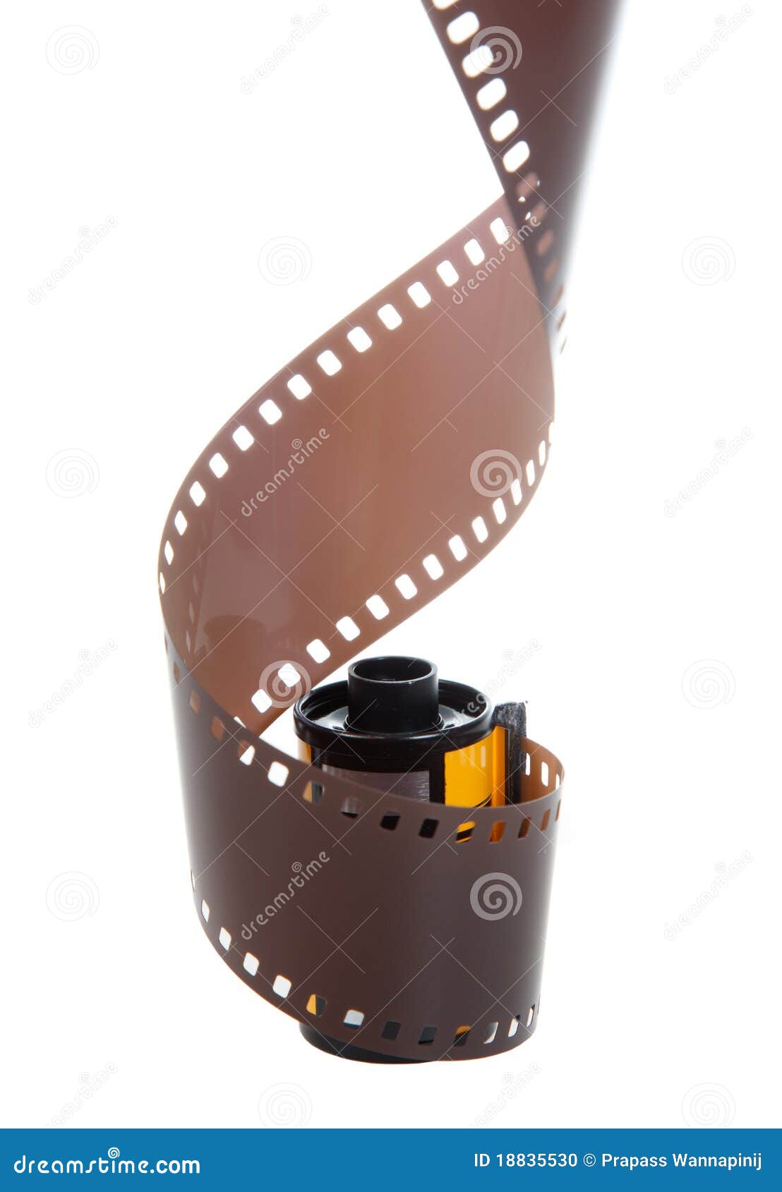 35mm Classic Negative Film Roll Isolated Stock Photo - Image of film ...