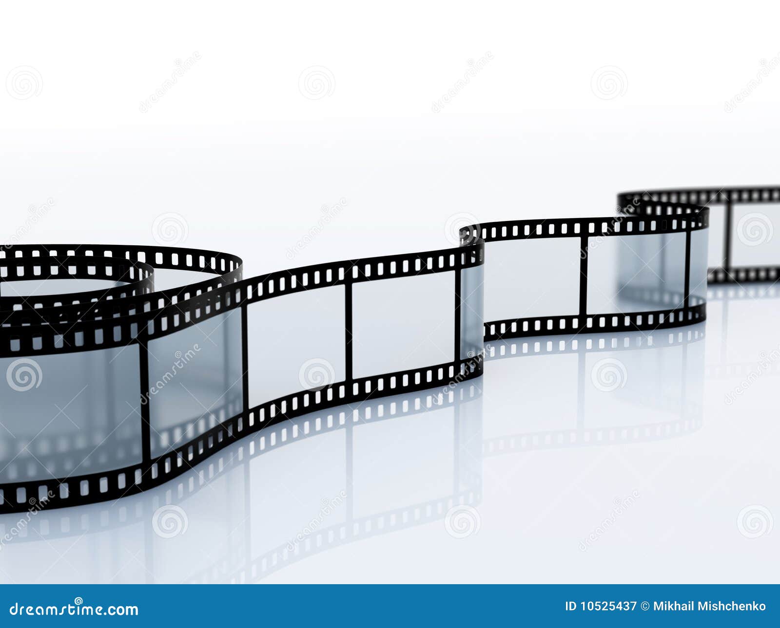35mm empty film srip stock illustration. Illustration of isolated ...