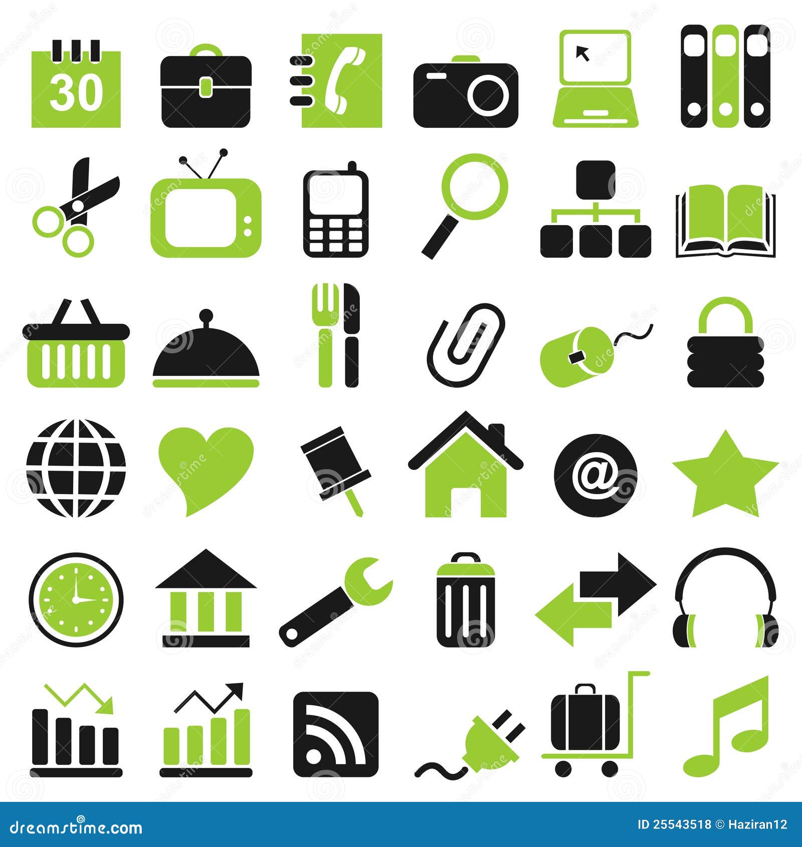 36 icon stock vector. Illustration of black, download - 25543518