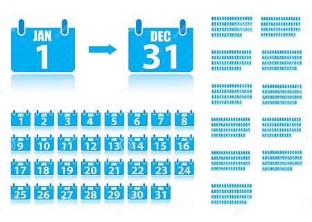 365 day calendar stock vector. Illustration of symbol - 4337124