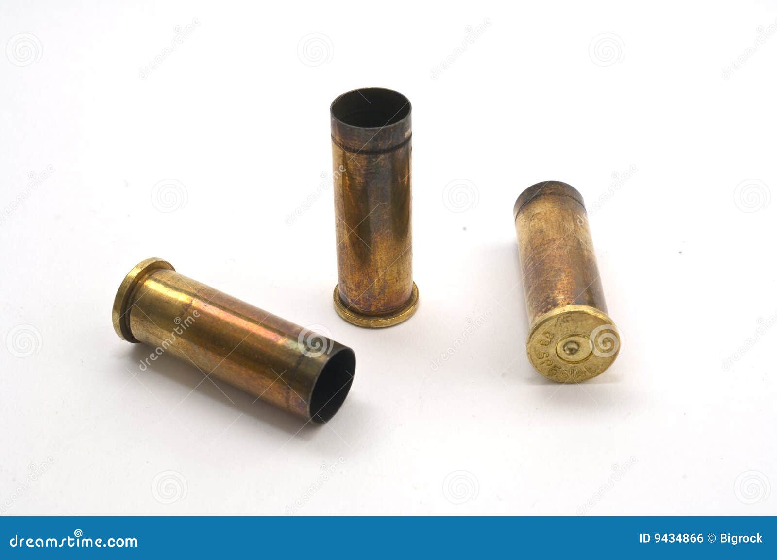.38 Special Shell Casings Isolated On White Background Royalty-Free ...