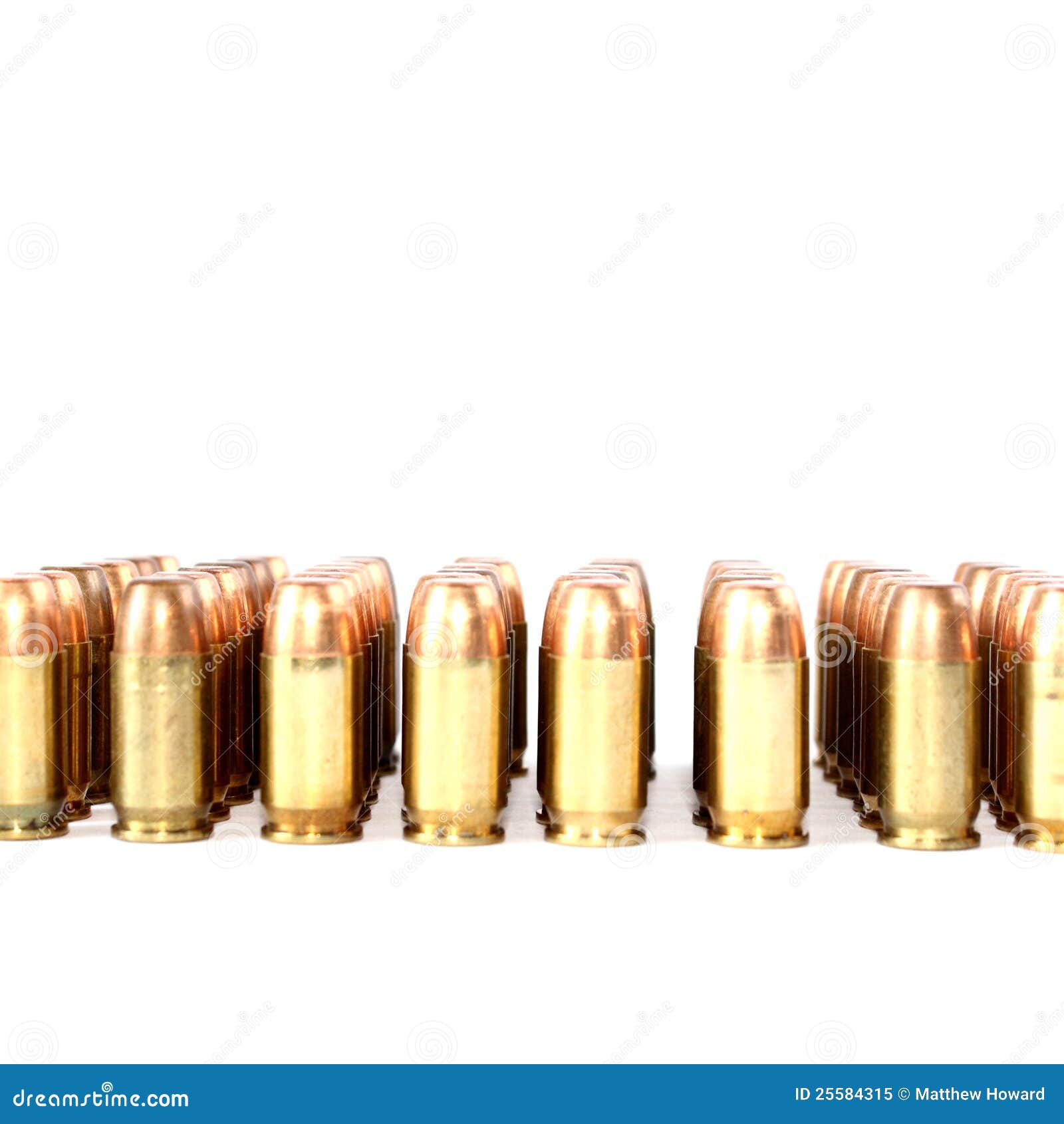 380 Kaliber-Pistole-Munition Stockbild - Bild von leitung, messing ...