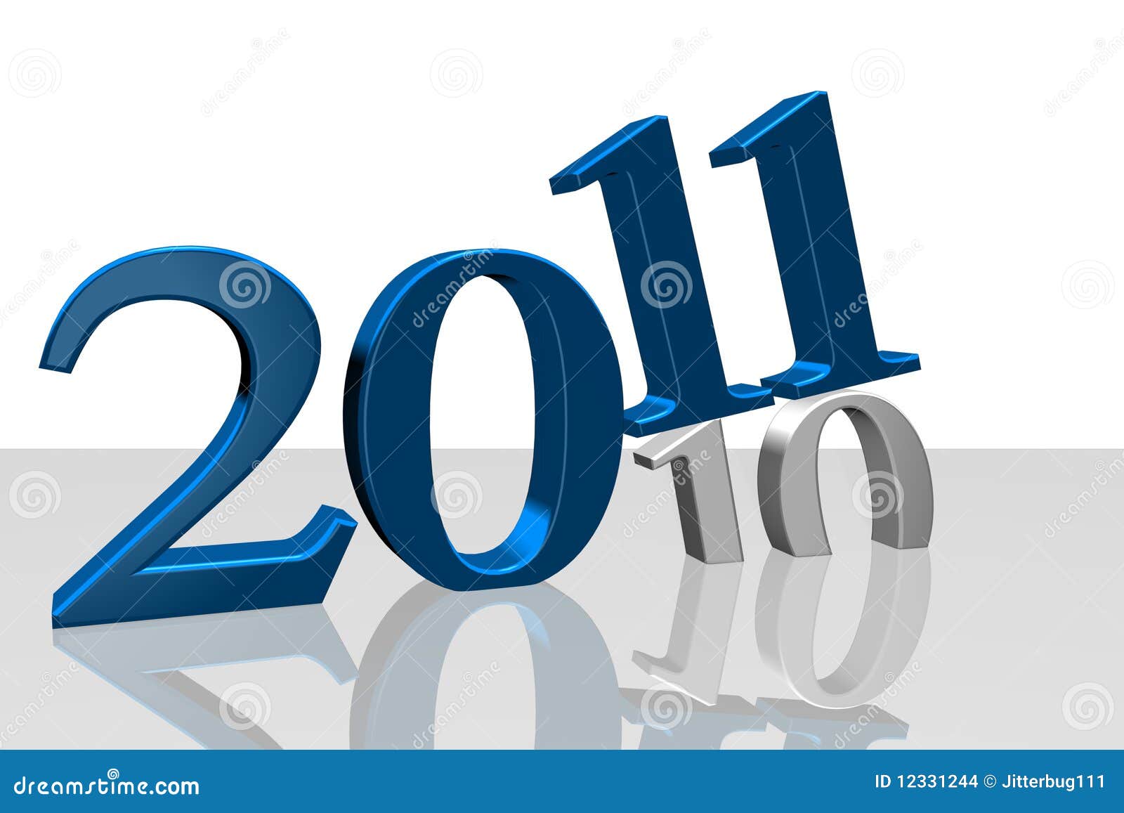 3D 2011 stock illustration. Illustration of design, celebration - 12331244