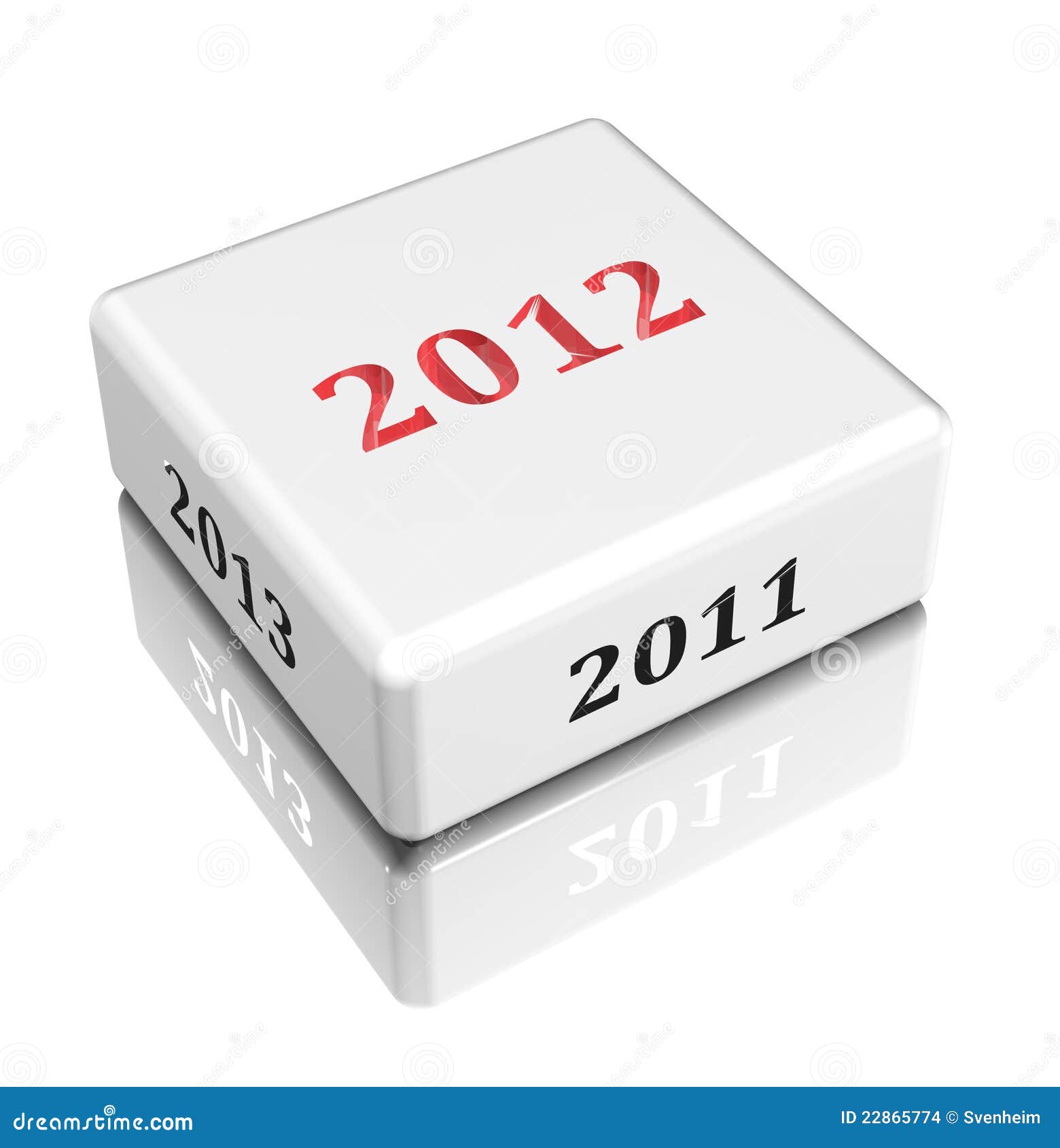 3D 2012 symbol stock illustration. Illustration of event - 22865774