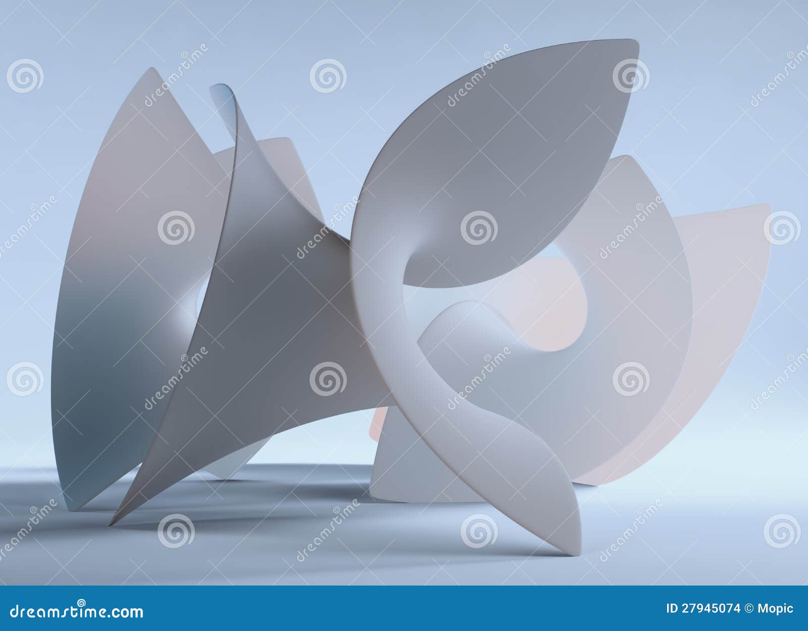 3D abstrac form stock illustration. Illustration of empty - 27945074