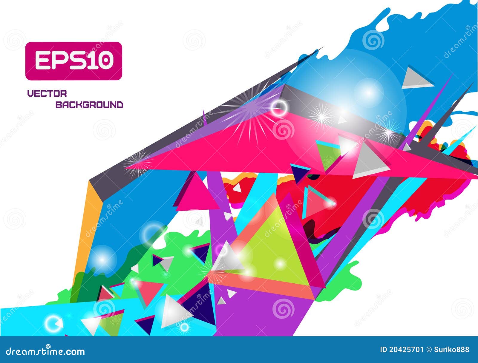 3d abstract stock vector. Illustration of creative, geometric - 20425701