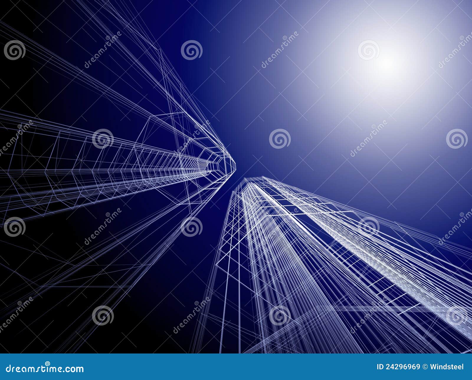 3d Abstract Architecture stock illustration. Illustration of ...