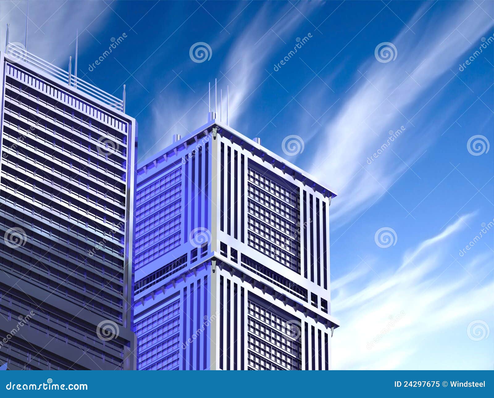3d Abstract Architecture stock illustration. Illustration of design ...