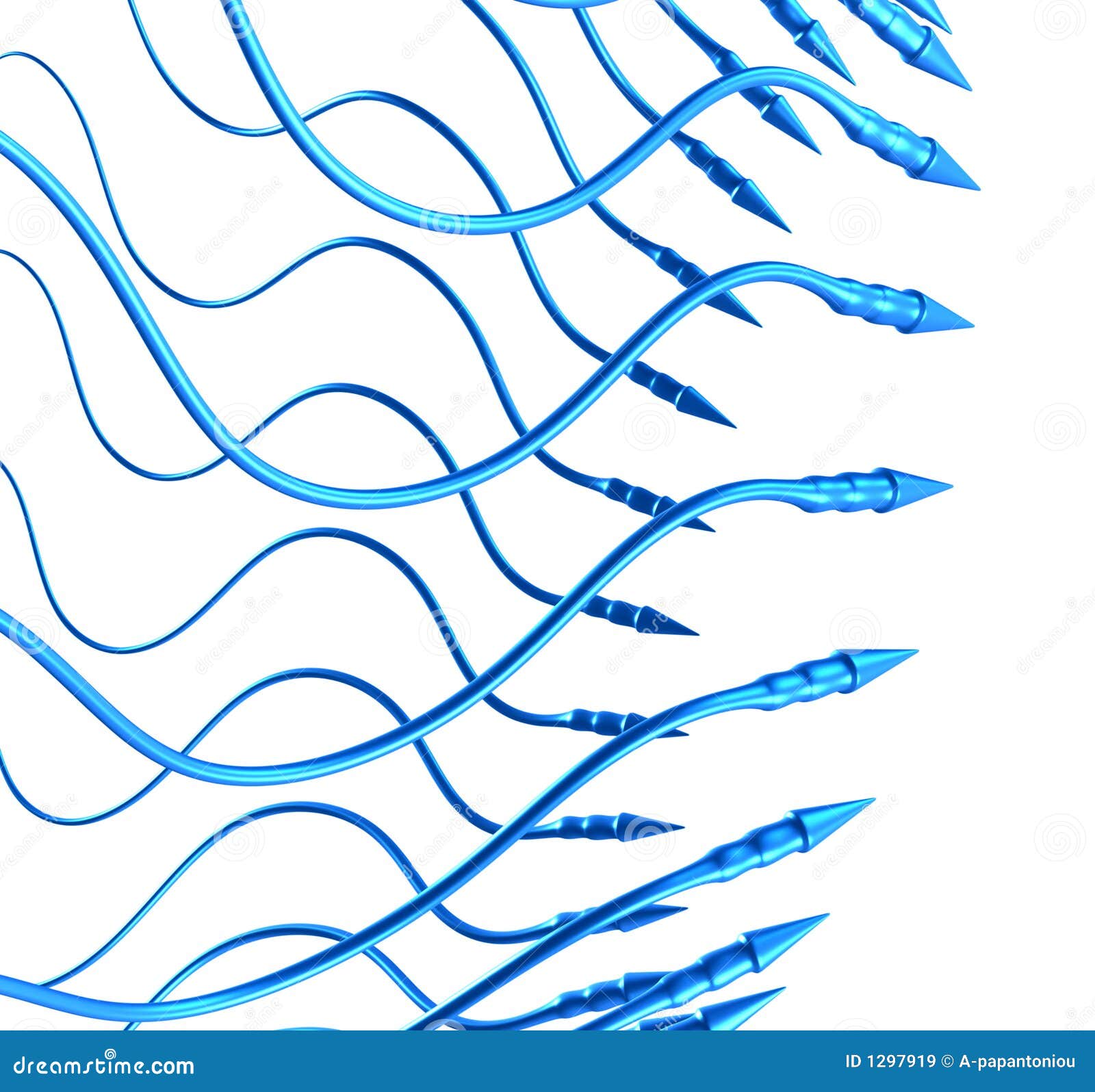 3D Abstract Background Organic Arrows Design Stock Illustration ...