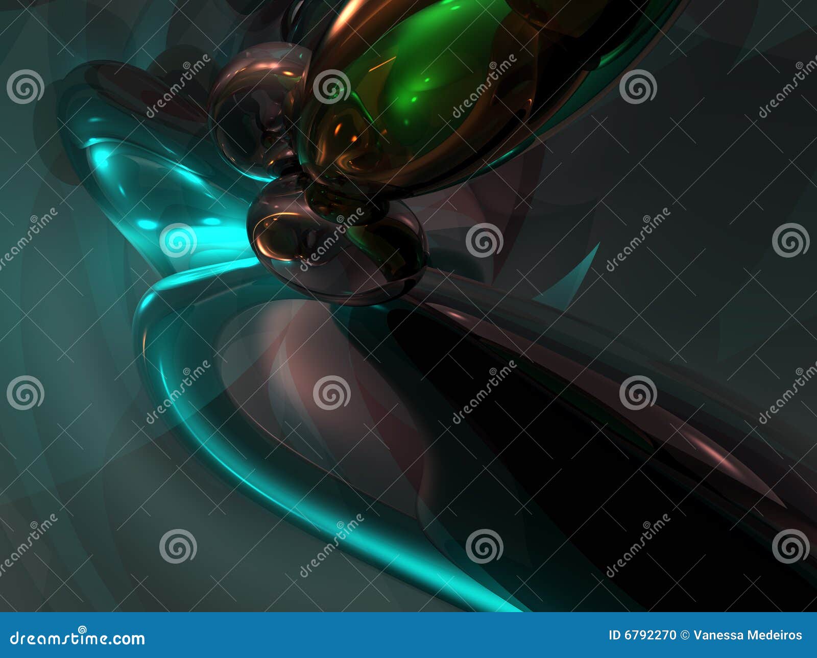 3D Abstract Blue Green Color Render Background Stock Illustration ...