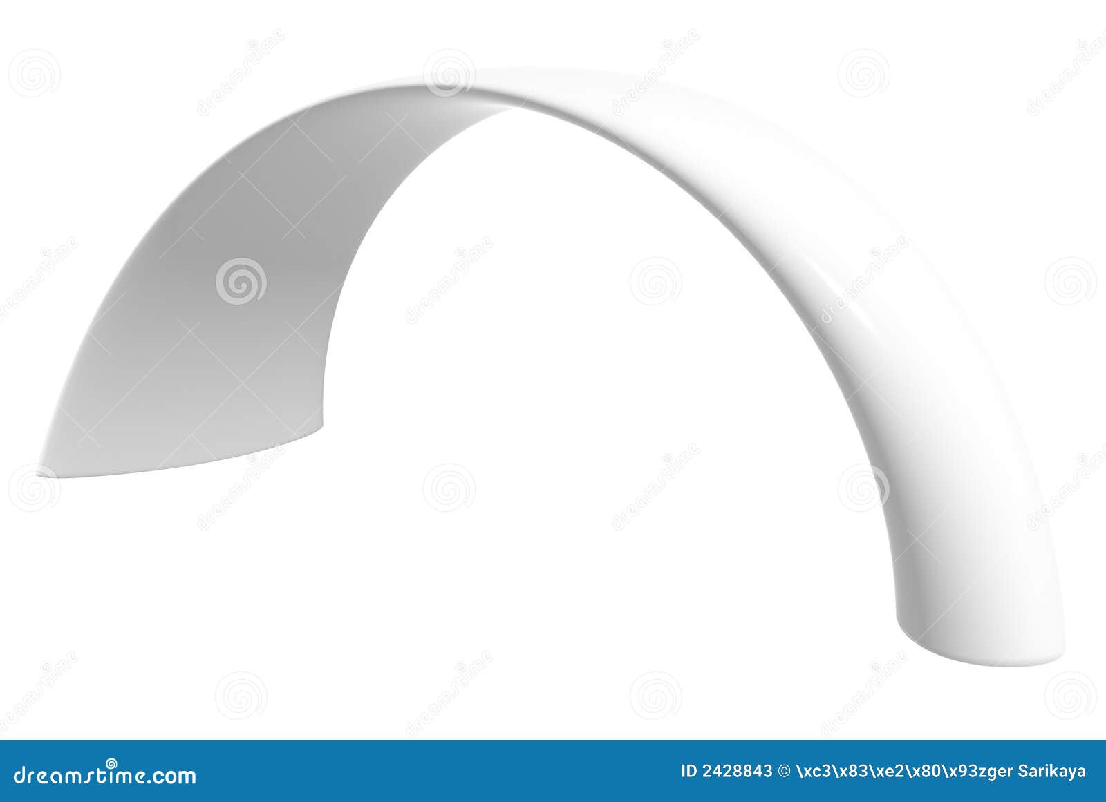 3d abstract bridge stock illustration. Illustration of form - 2428843