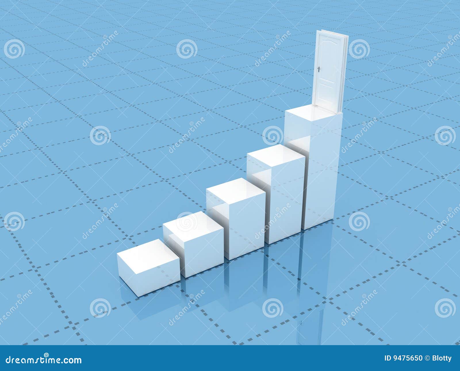 3d abstract chart stock illustration. Illustration of network - 9475650