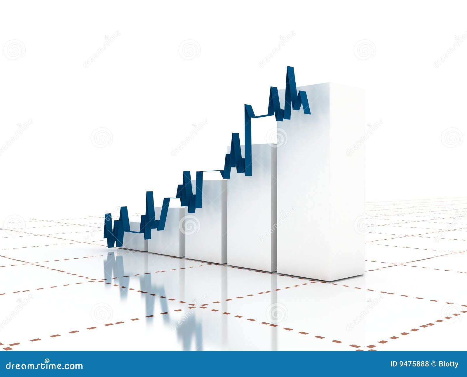 3d abstract chart stock illustration. Illustration of activity - 9475888